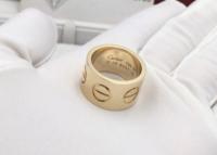 China Fashionable Love Thick Ring 18K Gold Jewelry 18K Thick Gold Band Ring for sale