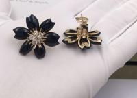 China Girlfriend Gifts Elegant High End 18K Gold Earrings With Diamonds for sale