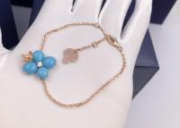 China Real Gold Certified Vintage Handmade Gold Bracelet With Turquoise for sale