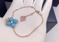 China Real Gold Certified Vintage Handmade Gold Bracelet With Turquoise for sale