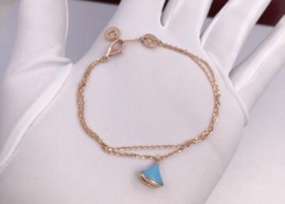 China Vintage Bvlgari Divas Dream Bracelet , 18K Gold Jewelry With Turquoise for sale