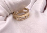 China Glossy Messika Stylish Certified Moving Diamond Ring For Wedding for sale
