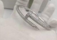 China Luxurious Juste Un Clou Personalized Diamond Jewelry Simple Diamond Bangle for sale