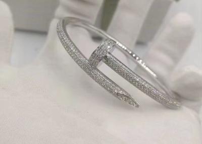 China Luxurious Juste Un Clou Personalized Diamond Jewelry Simple Diamond Bangle for sale