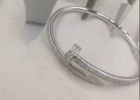 China Luxurious Juste Un Clou Personalized Diamond Jewelry Simple Diamond Bangle for sale