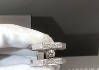 China Jewelry Certified Horn Shaped Custom Engagement Ring 18K White Gold for sale