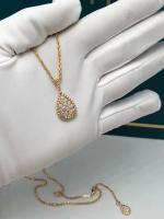 China 60cm 18k Gold Diamond Pendant Gold Jewelry Necklace JPN00554 for sale