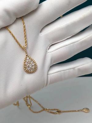 China 0.65 Carat 60cm 18K Gold Diamond Necklace Serpent Boheme Pendant for sale