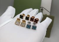 China VAN CLEEF ARPELS MINI VAN CLEEF MAGIC EARRINGS , SWEET ALHAMBRA EARSTUDS WITH CARNELIAN FEDEX EXPRESS SHIPPING for sale