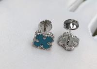 China VAN CLEEF ARPELS MINI VAN CLEEF MAGIC EARRINGS , SWEET ALHAMBRA EARSTUDS WITH CARNELIAN FEDEX EXPRESS SHIPPING for sale