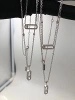 China Customized 18K White Gold Pendant Necklace Vvs Diamond Messika for sale