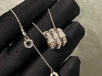 China 18K White Gold serpenti viper necklace VVS Diamond 45cm length for sale