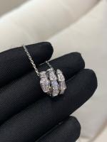 China 18K White Gold serpenti viper necklace VVS Diamond 45cm length for sale