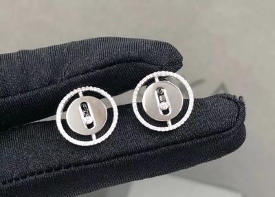 China Messika 18K White Gold Diamond Earrings VVS Diamond Elegant Stylish Move Earrings for sale