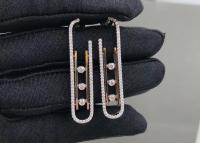China Full Diamond 18K Gold Diamond Earrings Women's Messika Move Earrings for sale