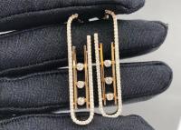 China Full Diamond 18K Gold Diamond Earrings Women's Messika Move Earrings for sale