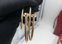 China Thin Juste Un Clou 18K Gold Jewelry Yellow Gold VVS Diamonds for sale