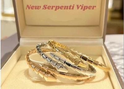 China Bvlgari 18K Gold Jewelry Luxury Serpenti Bracelet No Gemstone for sale
