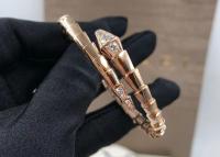 China Luxurious Bvlgari 18K Gold Diamond Bracelet With Rose Gold VVS Diamonds for sale