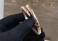 China Luxurious Bvlgari 18K Gold Diamond Bracelet With Rose Gold VVS Diamonds for sale