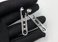 China ODM 18k Yellow Gold Diamond Earrings Full Diamond Elegant Messika Move Earrings for sale