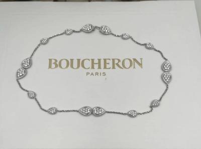 China 60cm 18K Yellow Gold Diamond Necklace VVS Diamond Serpent Boheme Necklace for sale