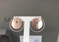 China VVS Diamond 18K Rose Gold Diamond Earrings Elegant Messika Lucky Move Earrings for sale