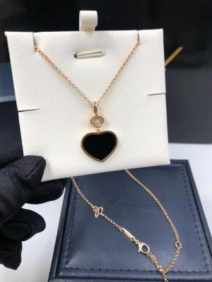 China Diamond Chopard Happy Heart Necklace 18K Rose Gold Fashion For Love for sale