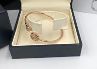 China Round Shape Chopard Happy Diamond Bangle 18K Gold Women'S With Natural Diamonds for sale