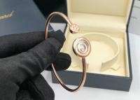 China Round Shape Chopard Happy Diamond Bangle 18K Gold Women'S With Natural Diamonds for sale