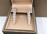 China Luxury 18 Carat White Gold Diamond Earrings VVS Diamonds Bvlgari Serpenti Viper Earrings for sale