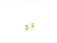 China Yellow Aluminum Electrolytic High Temperature Capacitor 33UF100V for sale