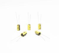 China Low ESR High Temperature Capacitor 56UF35V Radial Lead Electrolytic Capacitors for sale