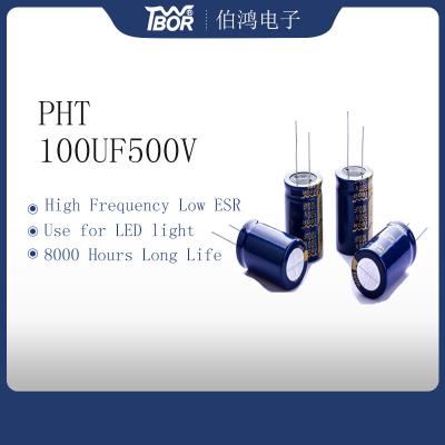 China 100uF500V LED Light Capacitor 22x35mm for sale
