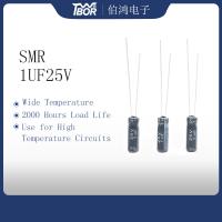 China ISO9001 RoHS Radial Lead Electrolytic Capacitors 1UF25V 5X11mm for sale