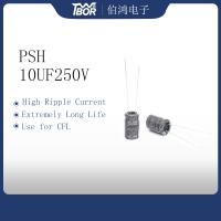 China Electronic Ballast Radial Electrolytic Capacitor 10UF250V 10X16MM for sale