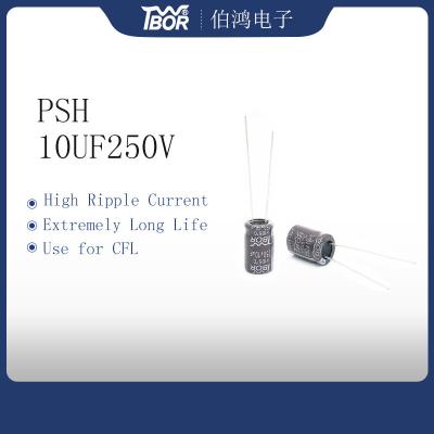 China Electronic Ballast Radial Electrolytic Capacitor 10UF250V 10X16MM for sale