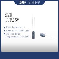 China 1UF25V 5X11MM Miniature Capacitor High Temperature Circuits for sale