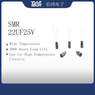 China 22UF 25V Miniature Aluminum Electrolytic Capacitors 5X11mm RoHS for sale