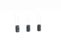 China ISO9001 10X17mm Radial Lead Electrolytic Capacitors 220UF 63V for sale