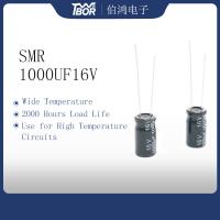 China High Temperature Circuits Miniature Capacitor 1000UF16V 10X16mm for sale