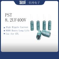 China 8.2UF 400V High Ripple Current Electrolytic Capacitor 13X20mm for sale