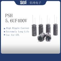 China TW BOR Aluminum Electrolytic Capacitor 5.6UF 400V 10x16mm CFL Capacitors for sale