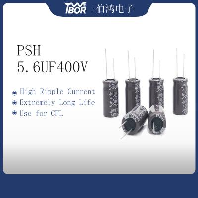 China TW BOR Aluminum Electrolytic Capacitor 5.6UF 400V 10x16mm CFL Capacitors for sale