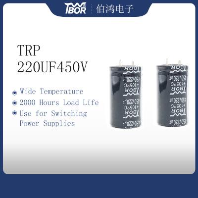 China Black Wide Temperature Snap In Capacitor 450v 220uf TW BOR for sale