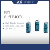 China TW BOR 13x20mm 8.2 Uf 400v Capacitor 8000 Hours Load Life for sale
