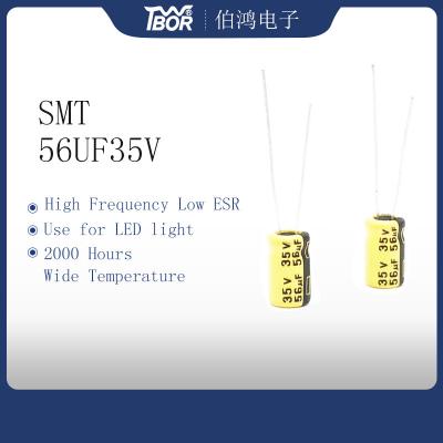 China 56UF35V SMT Electrolytic Capacitor 6.3x11mm High Temperature Electrolytic Capacitors for sale