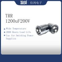China Explosion Proof 1200uf 200v Capacitor 30X55MM Al Electrolytic Capacitor for sale