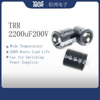 China TRR 2200uF 200V UPS Capacitor 35x50mm Wide Temperature Explosion Proof for sale