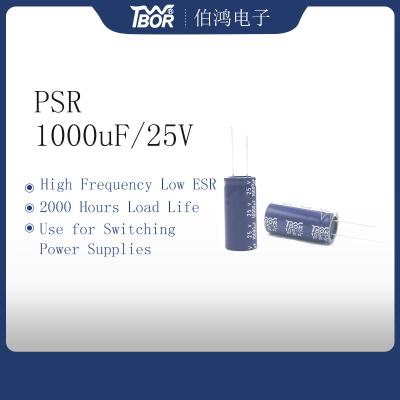China HF Low ESR 1000UF25V Miniature Capacitor 10x17mm for sale